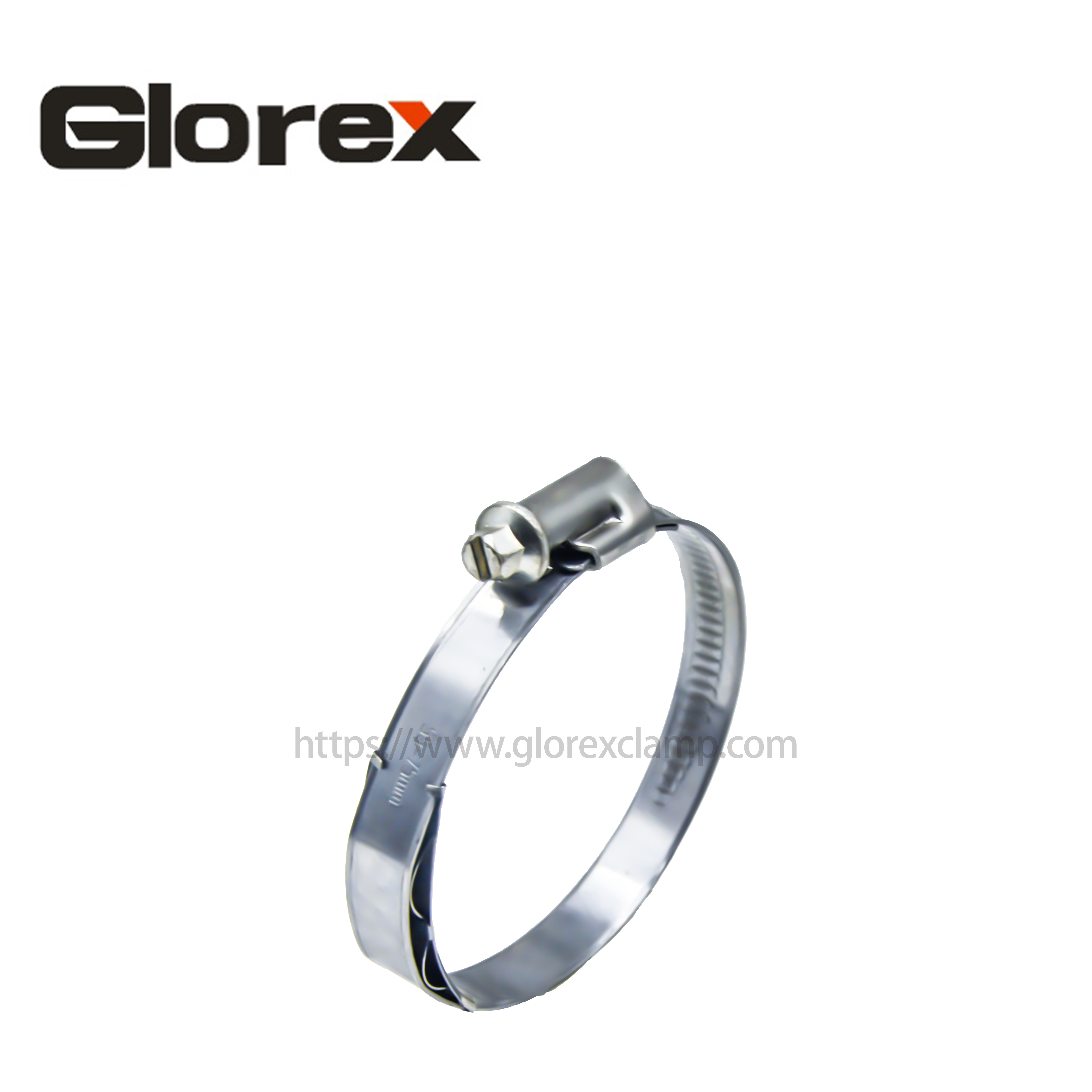 China German type hose clamp without welding(with a spring ...